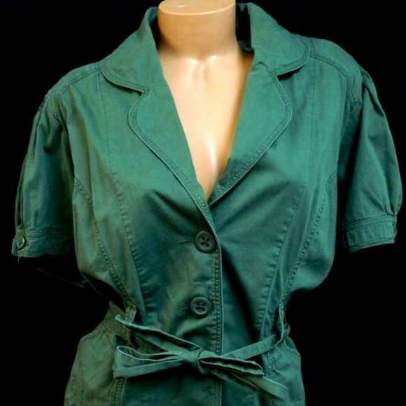 Cato Jackets And Coats Cato Army Green Tie Front Jacket Blazer 82weuc